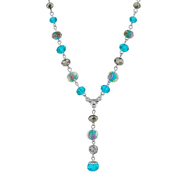 1928 Beaded Y Necklace