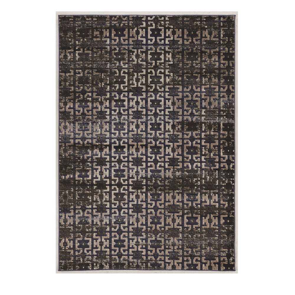 Linon Linon Jewel Collection Distressed Geometric Rug