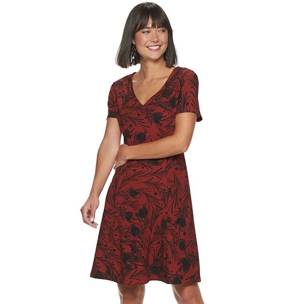 Women's Apt. 9® Short Sleeve V-Neck Dress