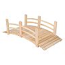 Shine Company 5 ft. Cedar Garden Bridge - Natural