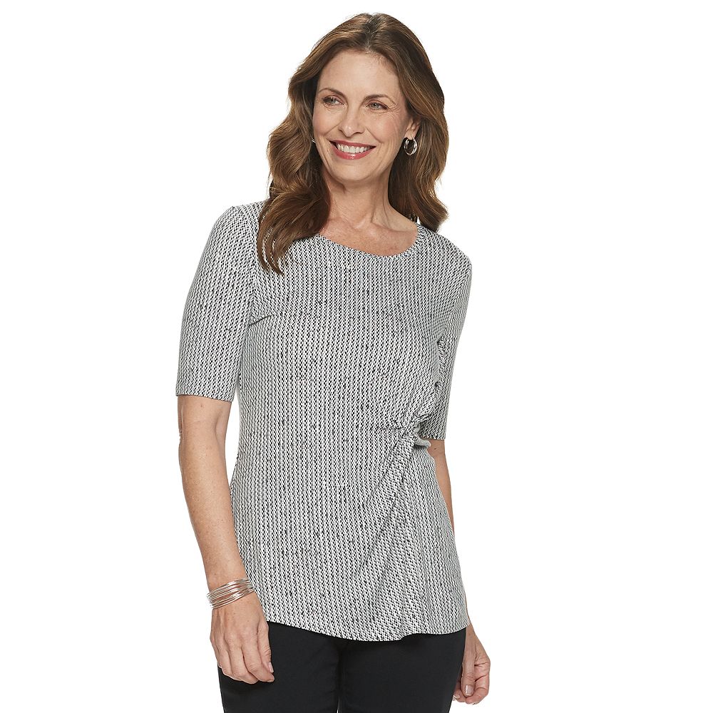 Women's Croft & Barrow® Knot-Front Top