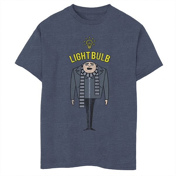 Boys 8-20 Minions Gru Light Bulb Tee