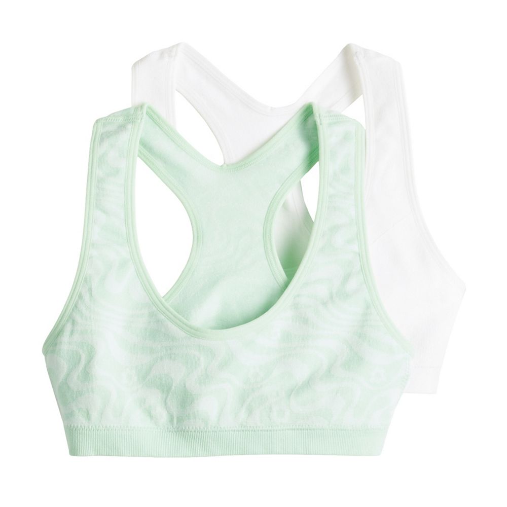 Girls 4-16 Maidenform® 2-Pack Seamless Racerback Bras