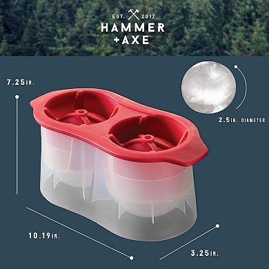 Hammer & Axe Ice Mold 2 Sphere