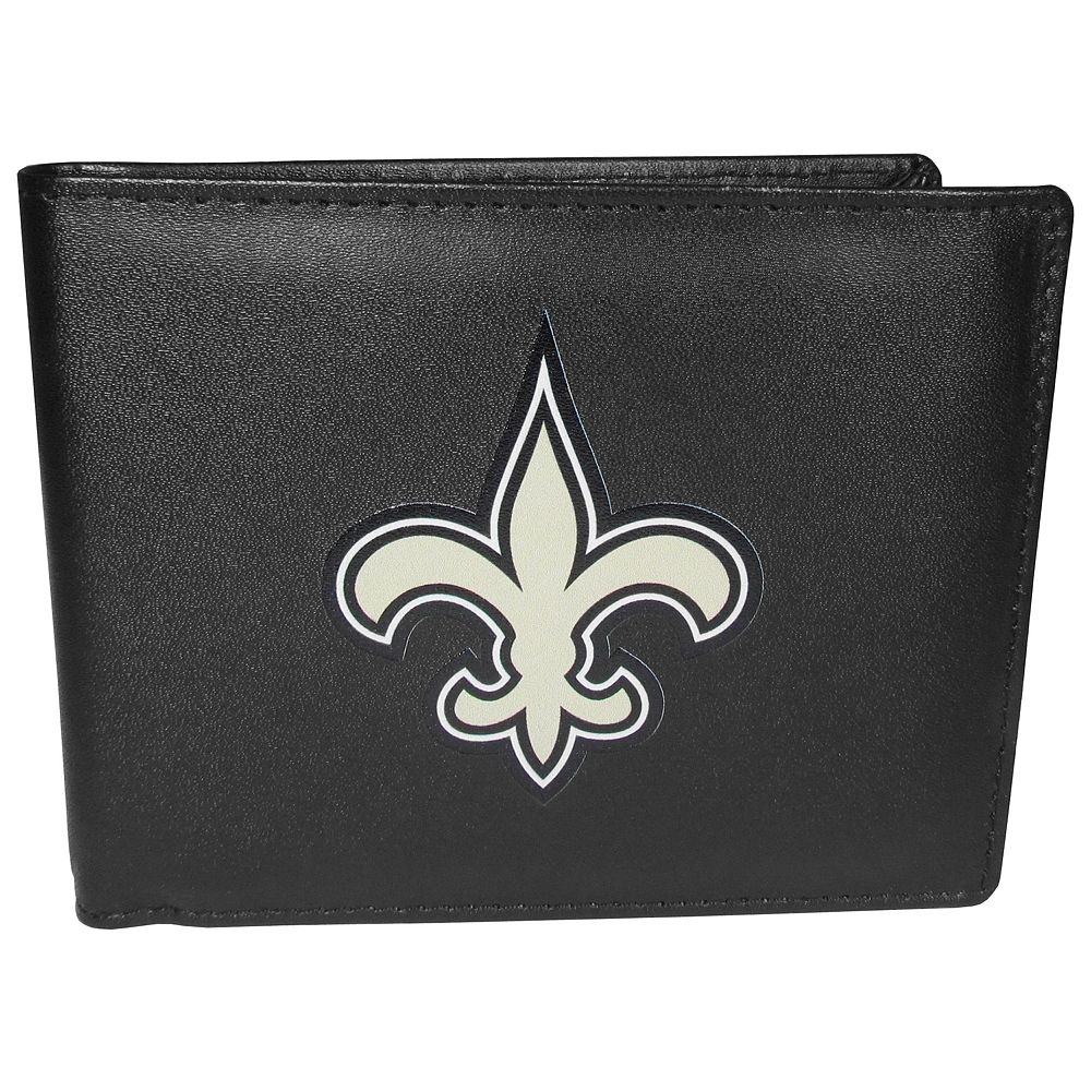 Men's New Orleans Saints Leather Bi-Fold Wallet