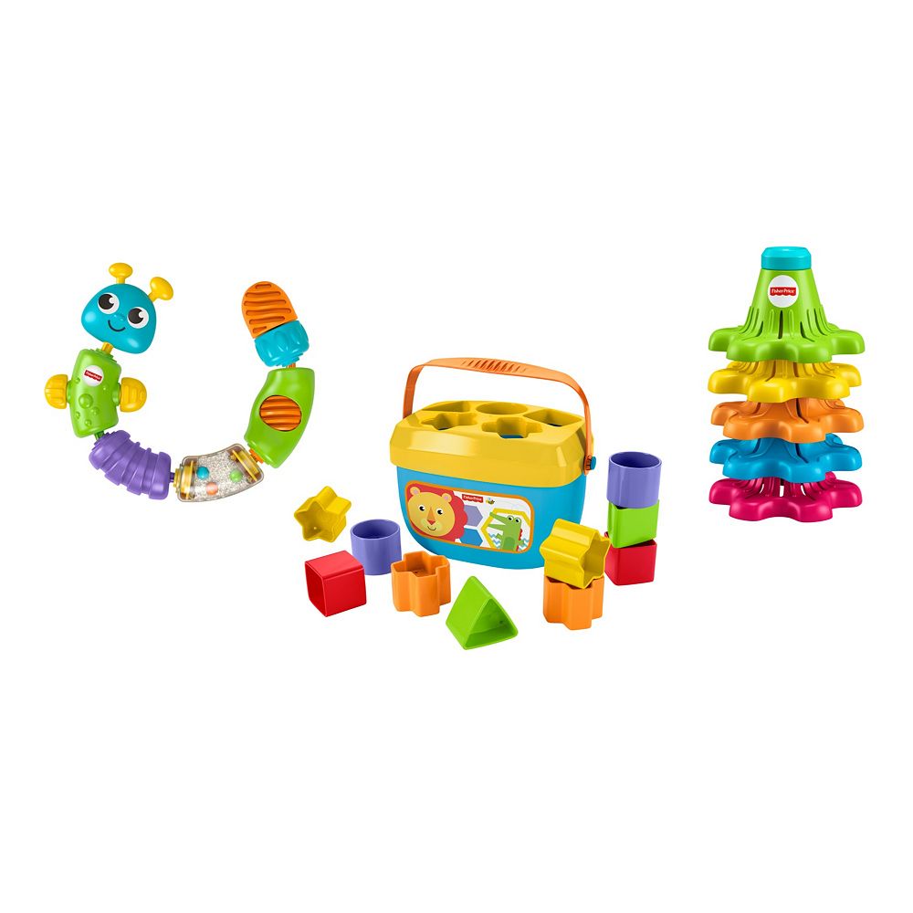Fisher-Price Sort, Snap & Spin Toy Trio