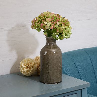 Scott Living Oasis Smooth Gray Ceramic Shoulder Vase