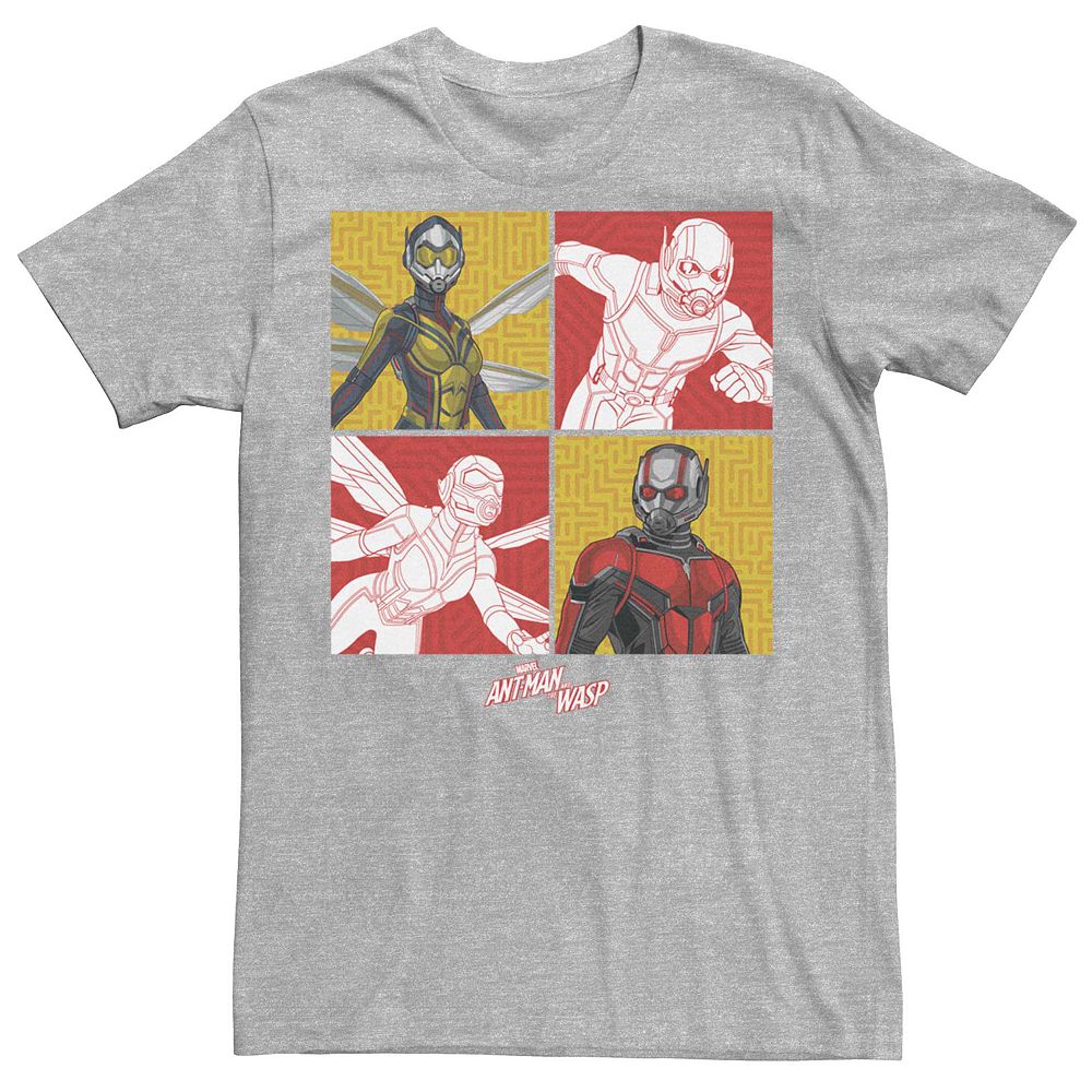 Men's Marvel Ant-Man And The Wasp Square Pop Poster Tee Shirt