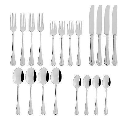 Oneida Silverware Identification Oneida Faceta 20 Pc. 18/10 Stainless