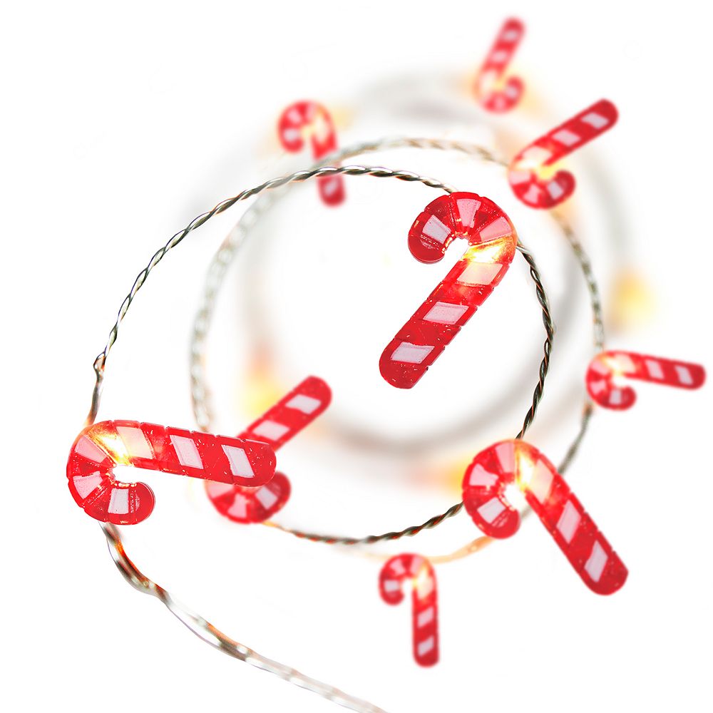 Manor Lane 5ft Candy Cane Shimmer String Lights