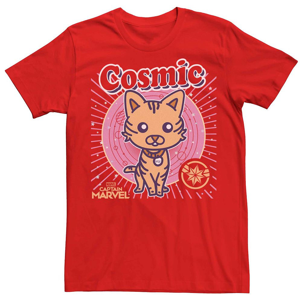 Men's "Captain Marvel" Goose Cosmic Cartoon Tee