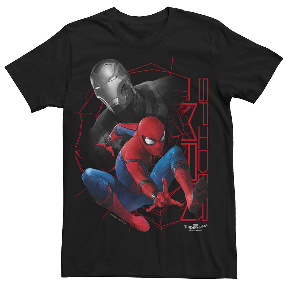 Men's Marvel's Spider-Man Iron Man Team Work Tee