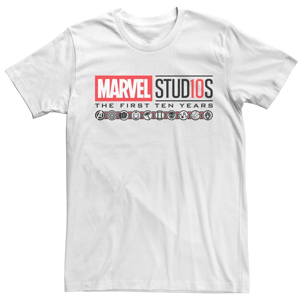 Men's Marvel Studios Ten Years Icon Logo Tee