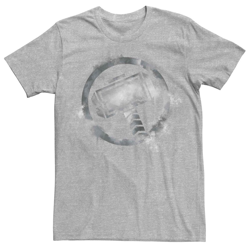 Men's Marvel Thor Hammer Spray Paint Logo Tee
