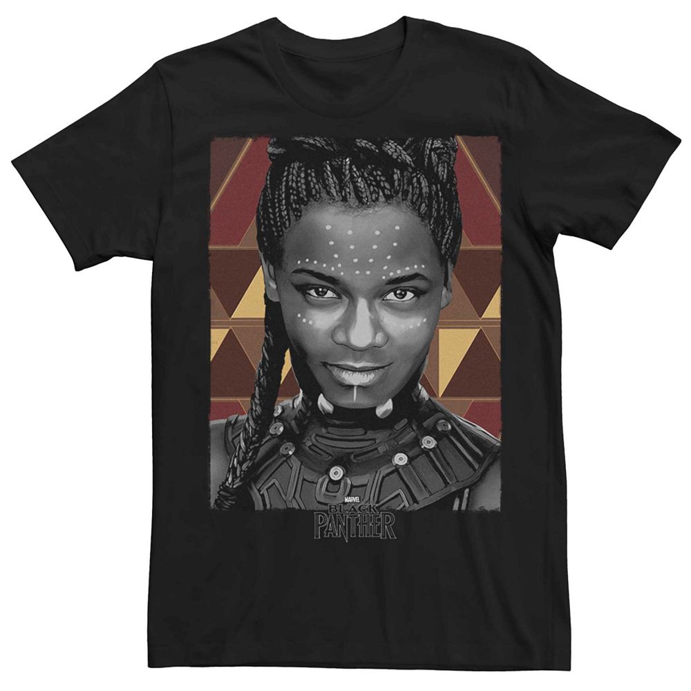 Men's Marvel's Black Panther Shuri Geometric Portrait Painting Tee