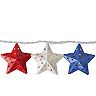 Metal 4th of July Star String Lights