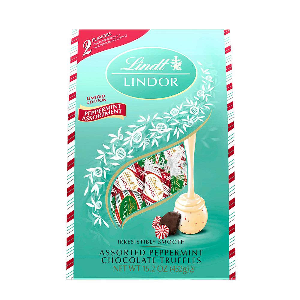Lindt Lindor Holiday Peppermint Duo 15.2-oz. Bag