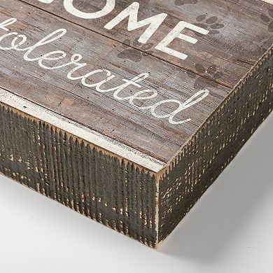 Dogs Welcome Sign Table Decor