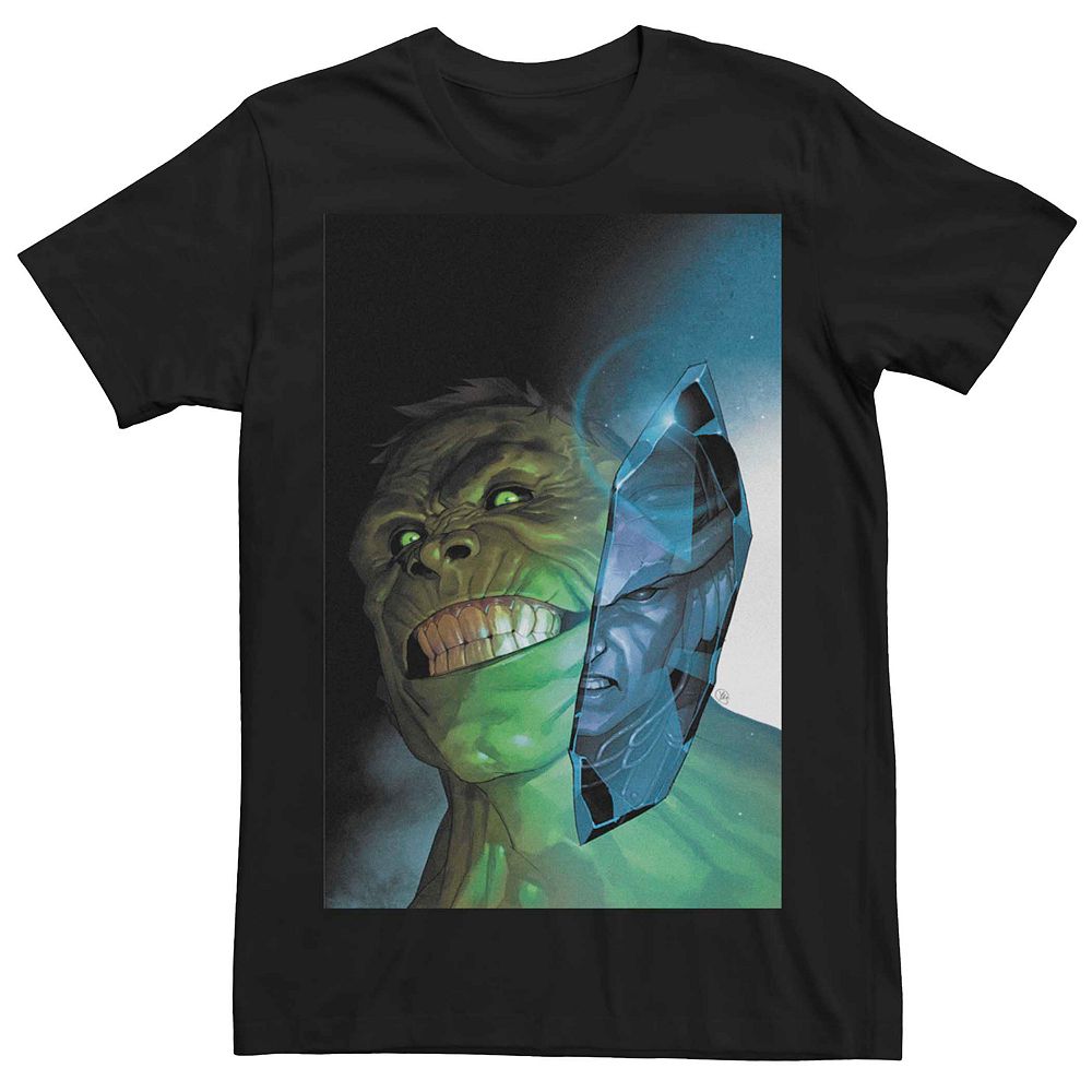 Men's Marvel's Hulk Grin Comic Cover Tee