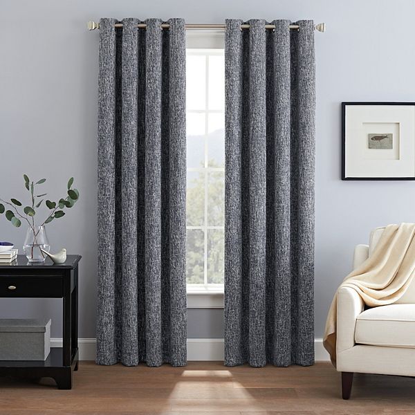 eclipse 2-Pack Absolute Zero Dean 100% Blackout Curtains - Navy (50X84 ...