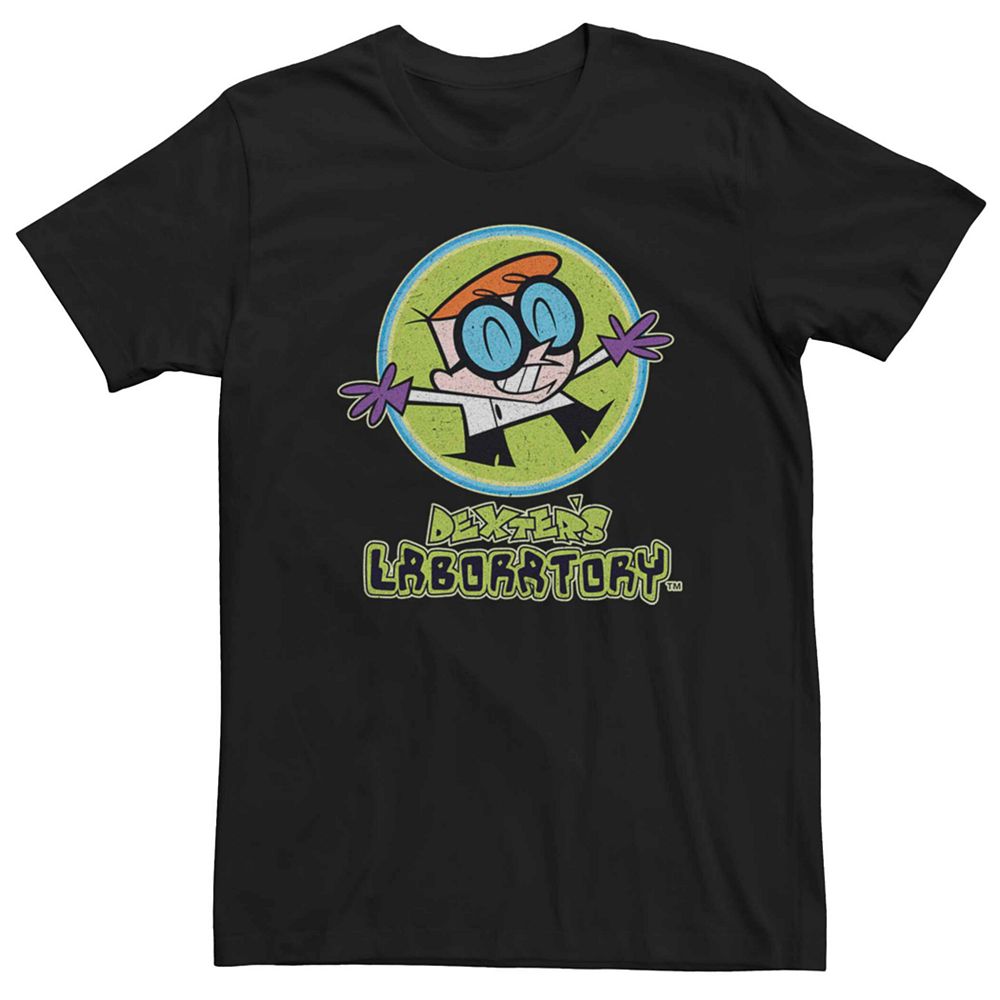 Men's Cartoon Network Dexter's Lab Happy Dexter Logo Tee