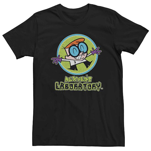 Men's Cartoon Network Dexter's Lab Happy Dexter Logo Tee