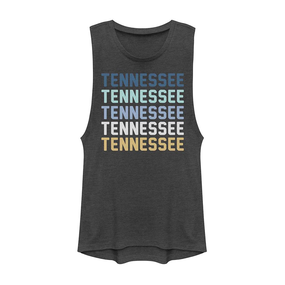 Juniors' Fifth Sun Tennessee Colorful Stack Muscle Tank Top