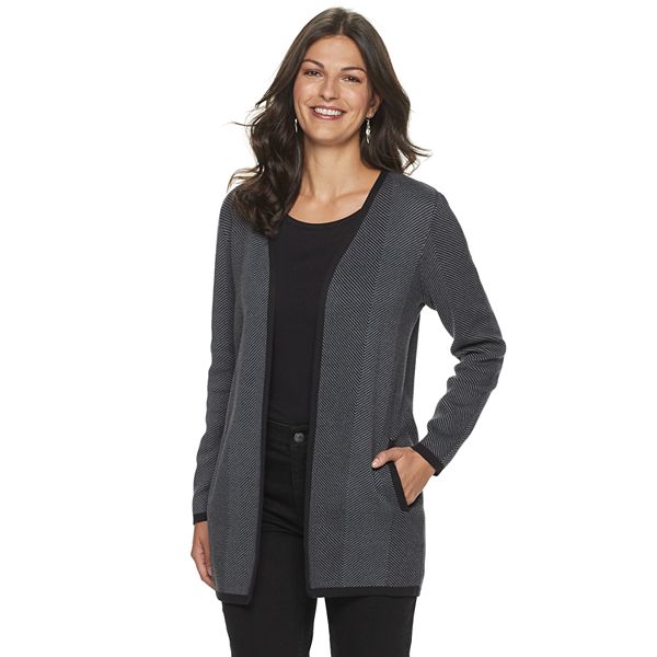 Women's Croft & Barrow® Open-Front Long Cardigan