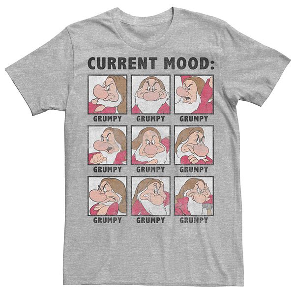 Disney's Snow White Grumpy Men's Current Mood Graphic Tee