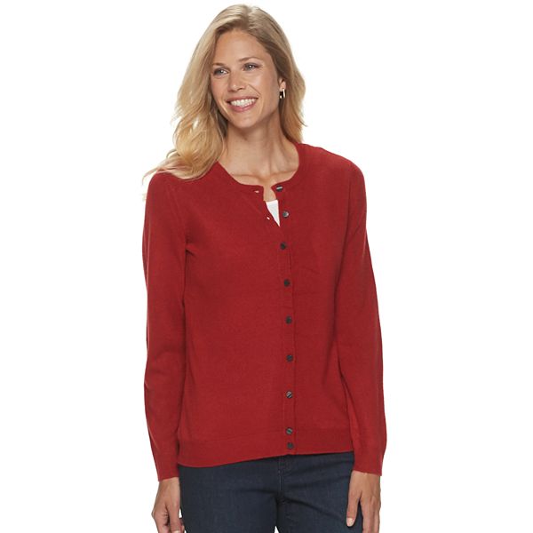 Women's Croft & Barrow® Cozy Button-Front Cardigan