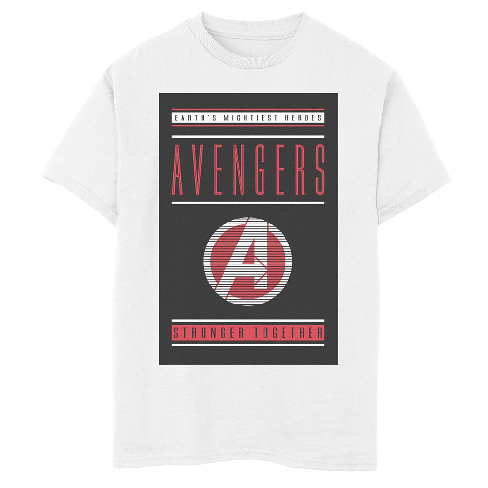 Boys 6-20 Marvel Avengers Endgame Stronger Together Poster Graphic Tee