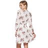 Juniors' American Rag Lace-Up Front Long Sleeve Dress