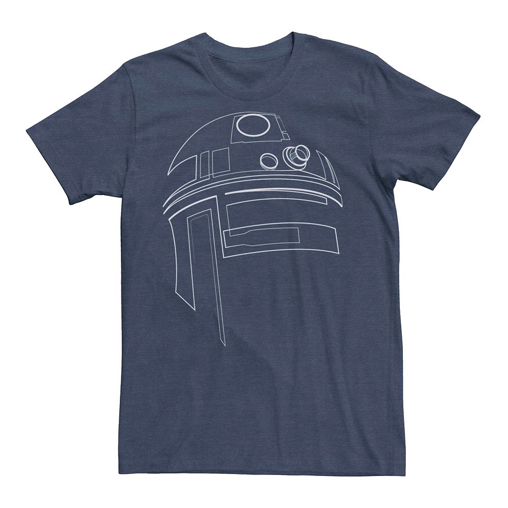 Men's Star Wars Simple R2-D2 Outline Graphic Tee