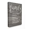 Stupell Home Decor Family Definition Canvas Wall Art