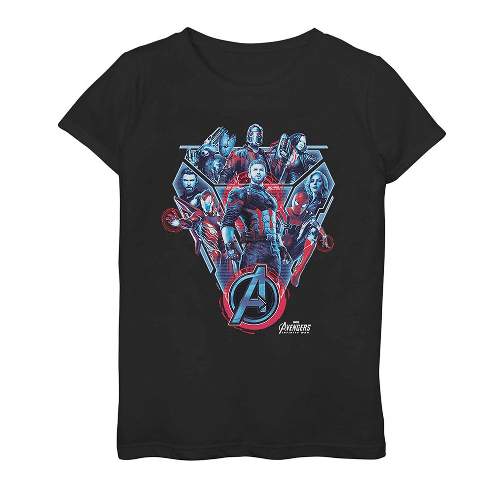 Girls 7-16 Marvel Avengers Infinity War Team Graphic Tee