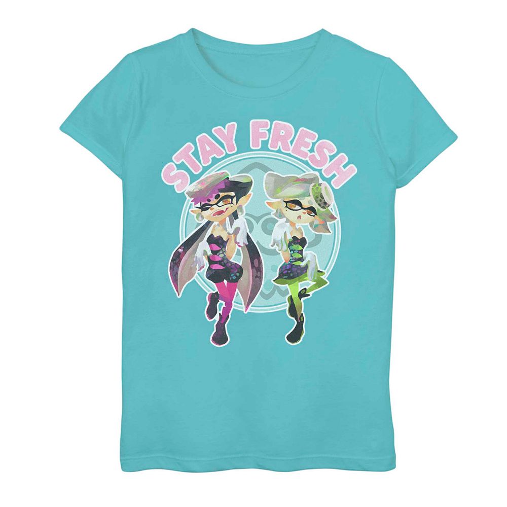 Girls 7-16 Nintendo Splatoon Stay Fresh Poster Tee