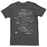 Men's Nintendo NES Controller Schematic Tee