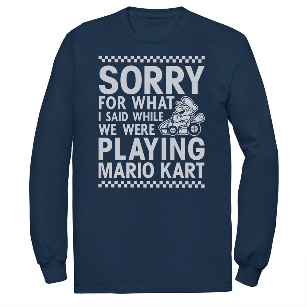 Men's Nintendo Mario Kart Sorry For What I Said Tee