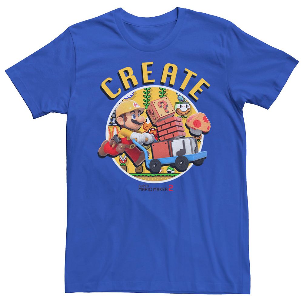 Men's Nintendo Super Mario Maker 2 Create Short Sleeve Tee