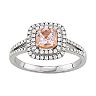 Simply Vera Vera Wang Two Tone 14k Gold Morganite & 1/3 Carat T.W ...