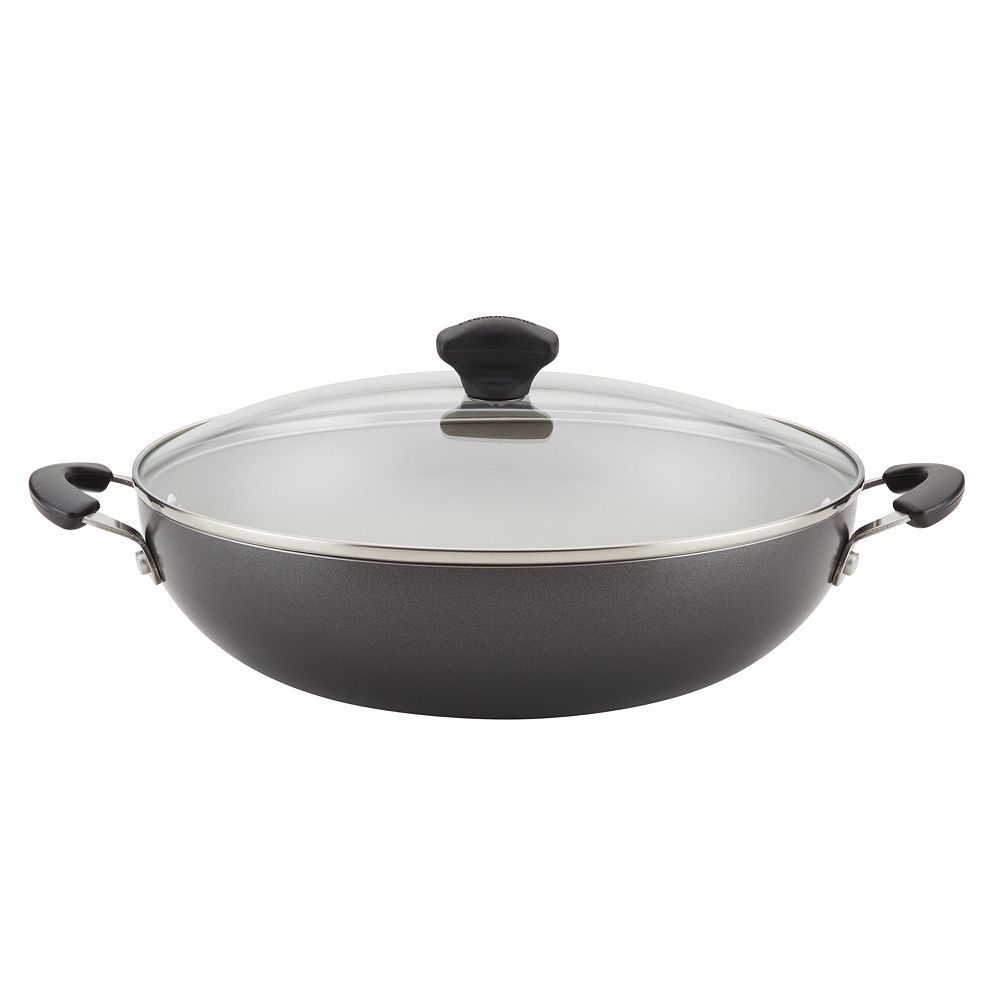 Farberware® Cookstart Aluminum DiamondMax Nonstick Covered Wok