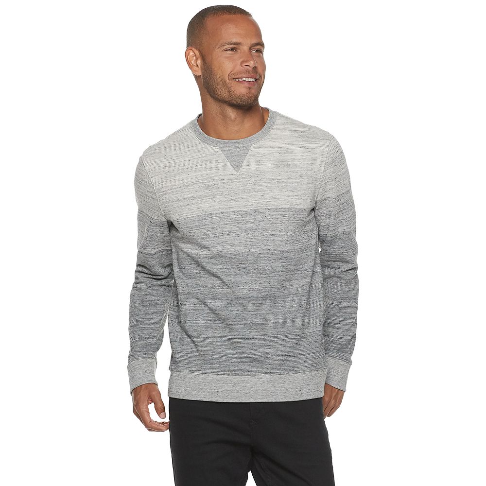 Men's Marc Anthony Slim-Fit Gradient French Terry Crewneck Sweater