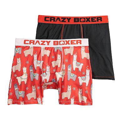 Men's Crazy Boxer Novelty Holiday Boxer Briefs