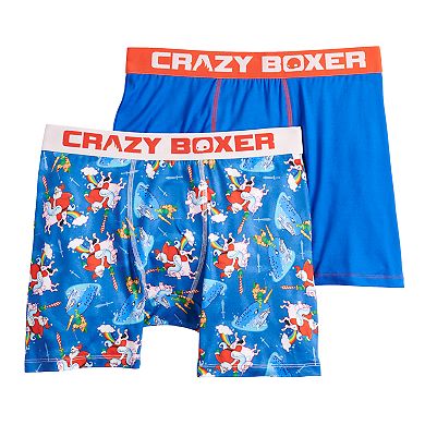 Men's Crazy Boxer Novelty Holiday Boxer Briefs