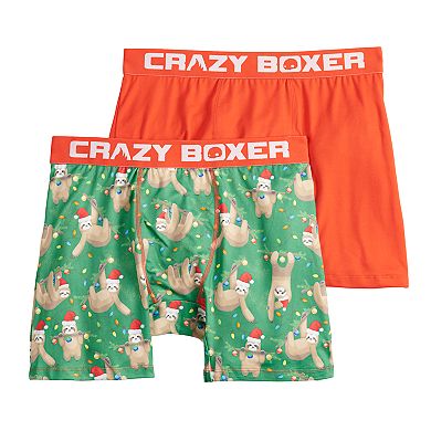 Men's Crazy Boxer Novelty Holiday Boxer Briefs