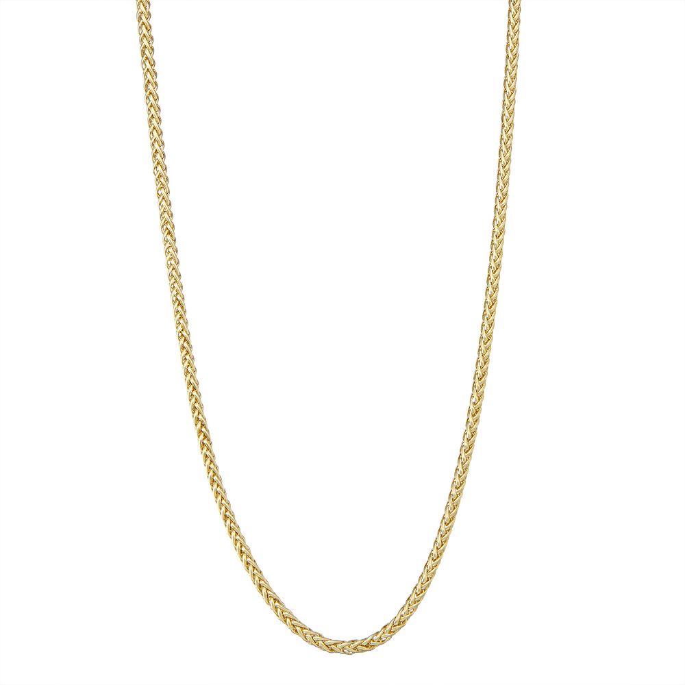 Jordan Blue Men's 14k Gold Wheat Chain Necklace