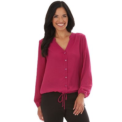 Women s Apt. 9 Drawstring Hem Blouse