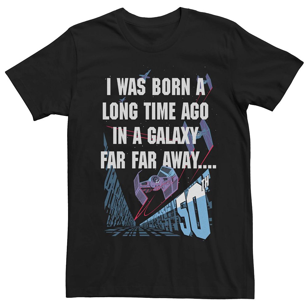Men's Star Wars I Was Born In A Galaxy Far Far Away 50th Birthday Short ...