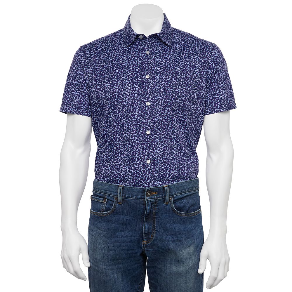 Men's Apt. 9® Regular-Fit Patterned Button-Down Shirt