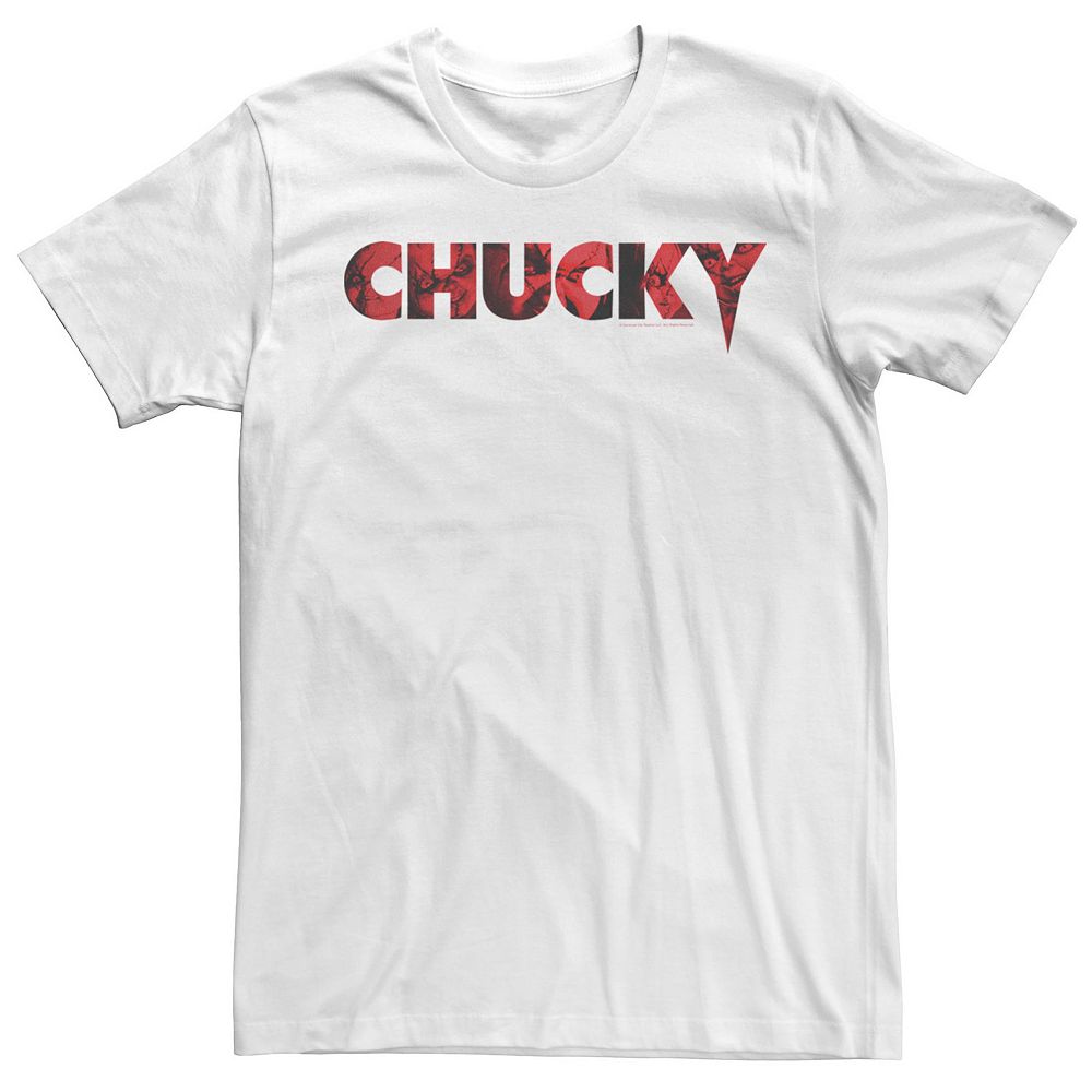 Men's Chucky Red Text Good Guys Doll Fill Tee